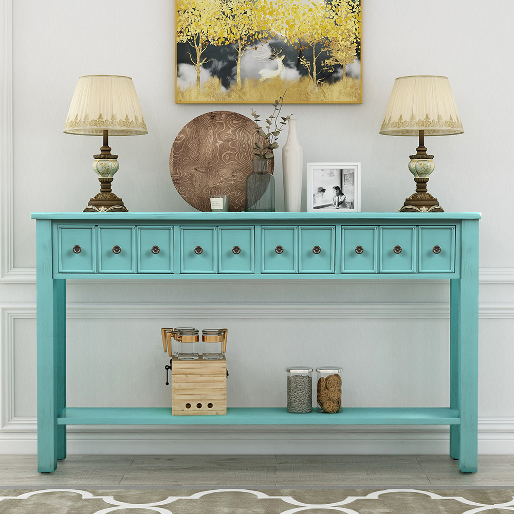 uhomepro Upgrade Console Table Buffet Cabinet Sideboard Sofa Table with ...