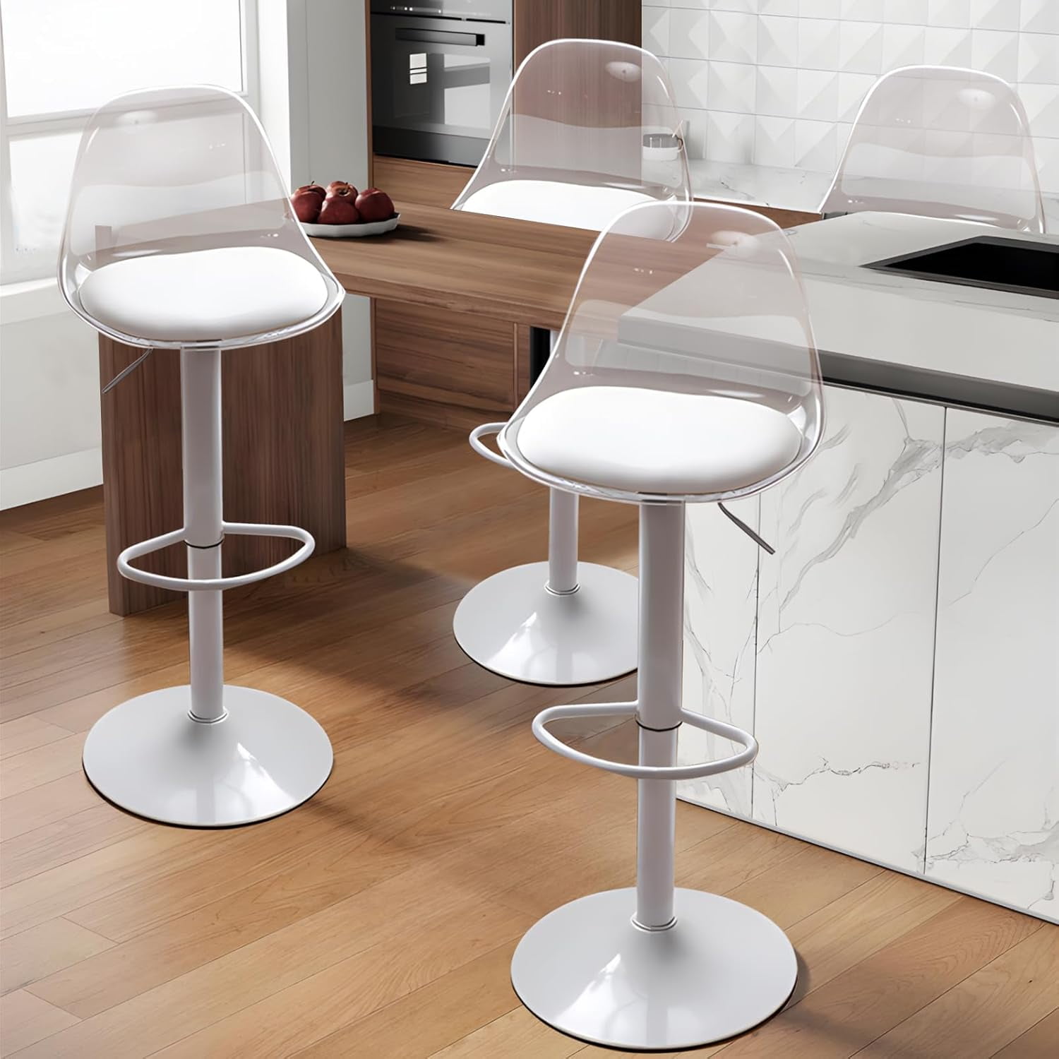 uibhkjfb Bar Stools Swivel Bar Chairs Adjustable Barstools Counter ...