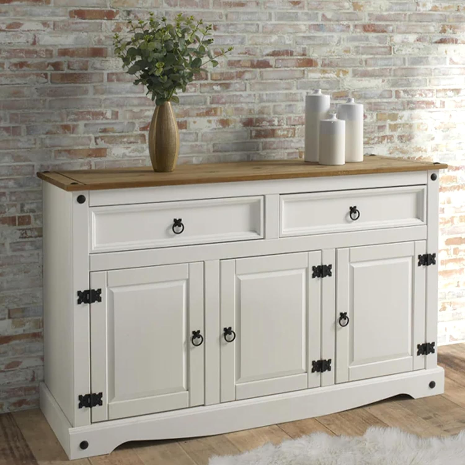 erxdcb Solid Wood Buffets & Sideboards 51.9" W 16.9" D 31.7" H ...