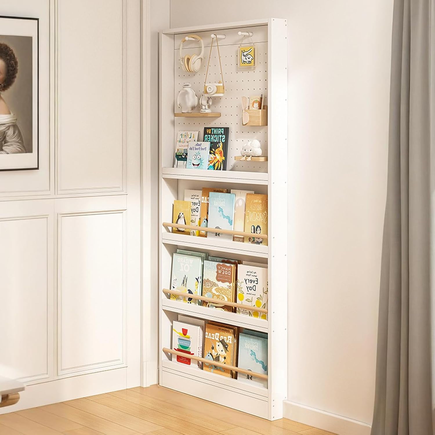 uihgvop Book Shelf Behind The Door Bookshelf Kids Bookshelf Wall ...
