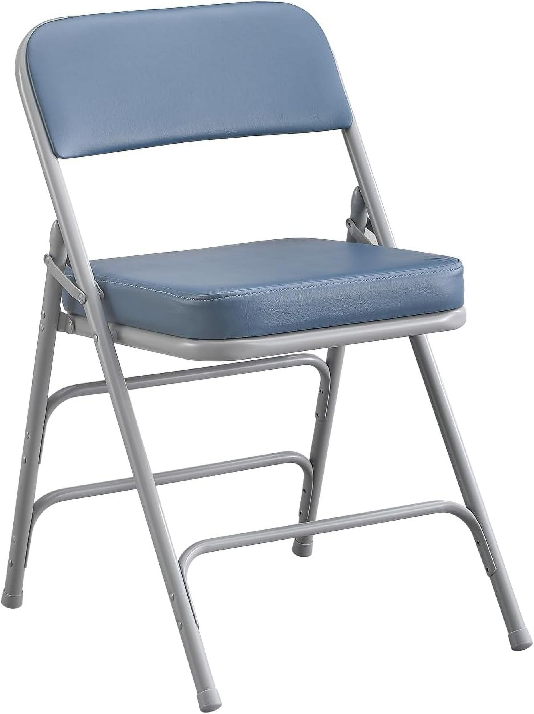 qsxcfrgh Padded 2 Pack Foldable Chair with Fabic Thick Heavy Duty Metal ...