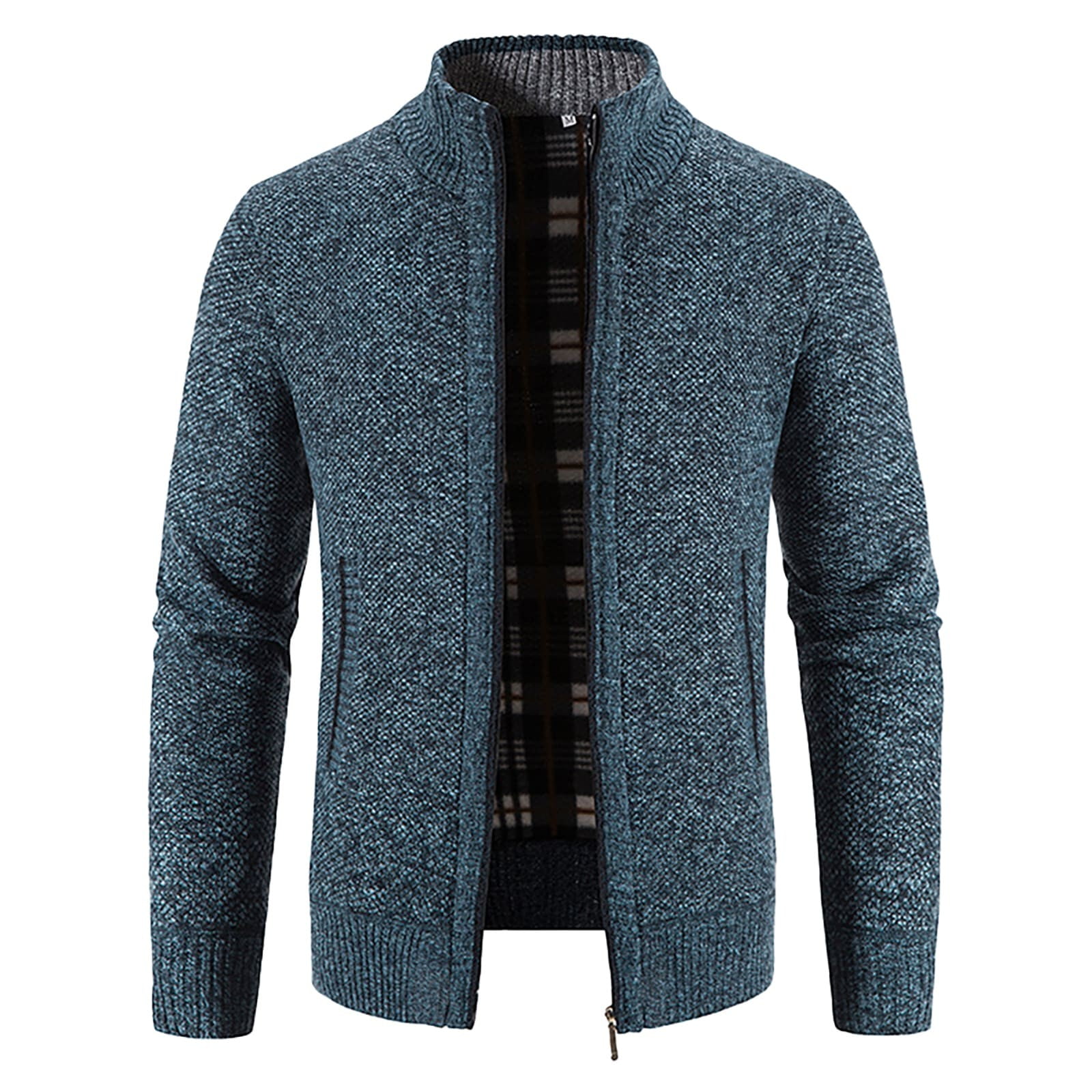 uikmnh Men's Casual Cardigan Sweaters Full Zip Sweaters Knitted ...