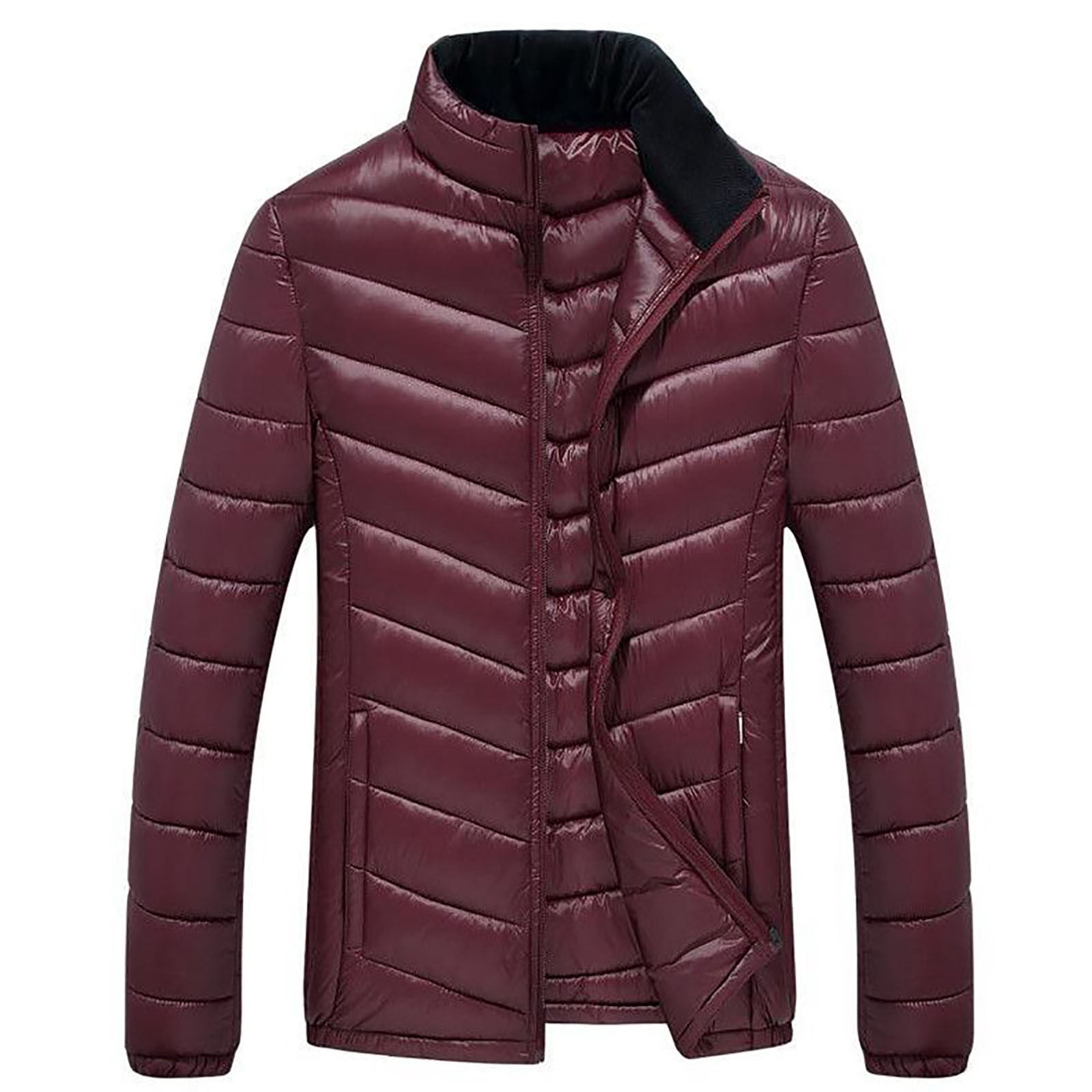 uikmnh Men's Winter Coats Men's Casual Jacket Winter Warm Coat Wool ...