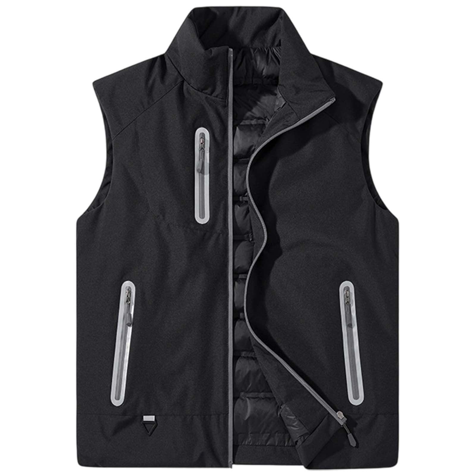uikmnh Vests for Men Lightweight Warm Down Vest Packable Insulated ...
