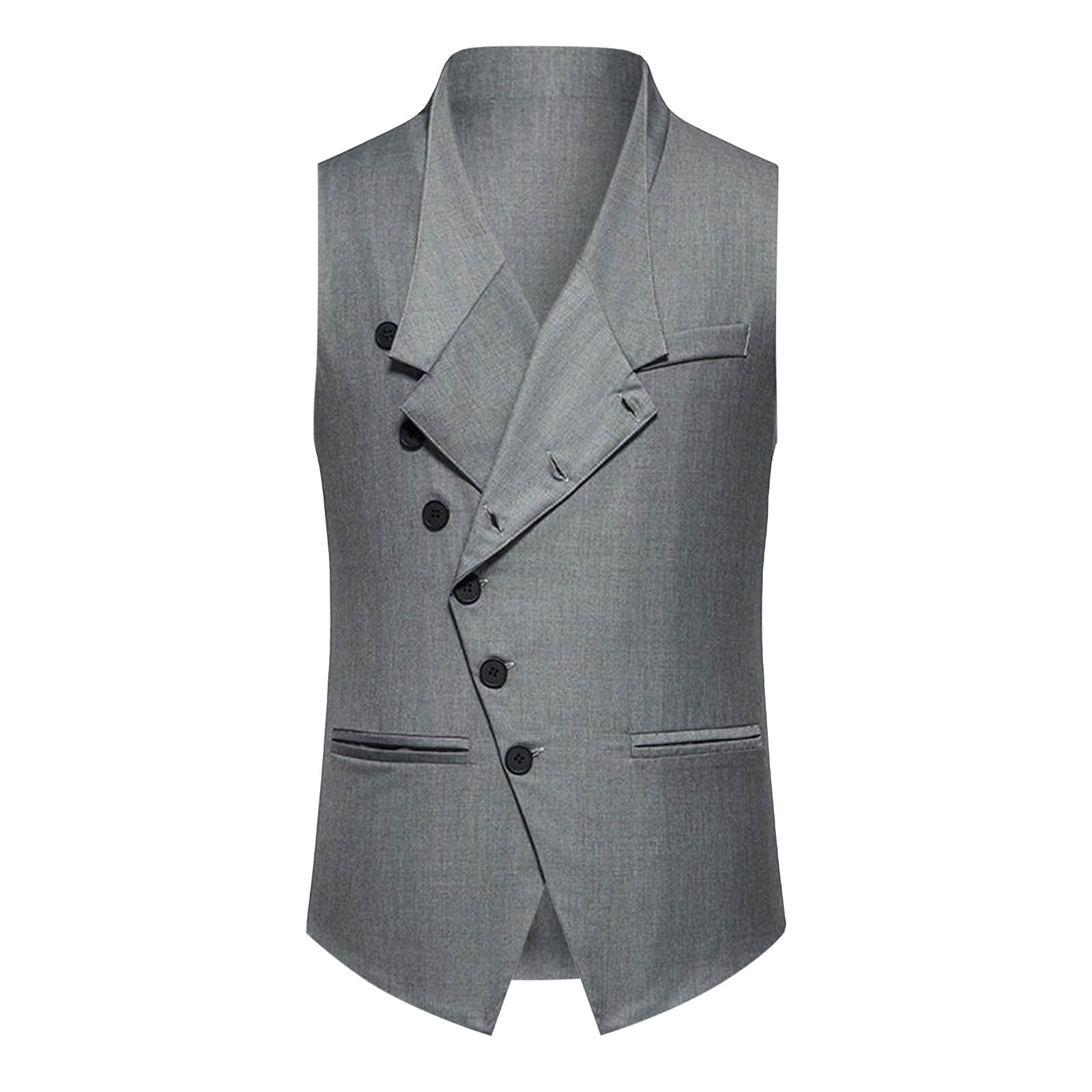 uikmnh Vests for Men Men's Tailored Casual Vest for Wedding Party ...