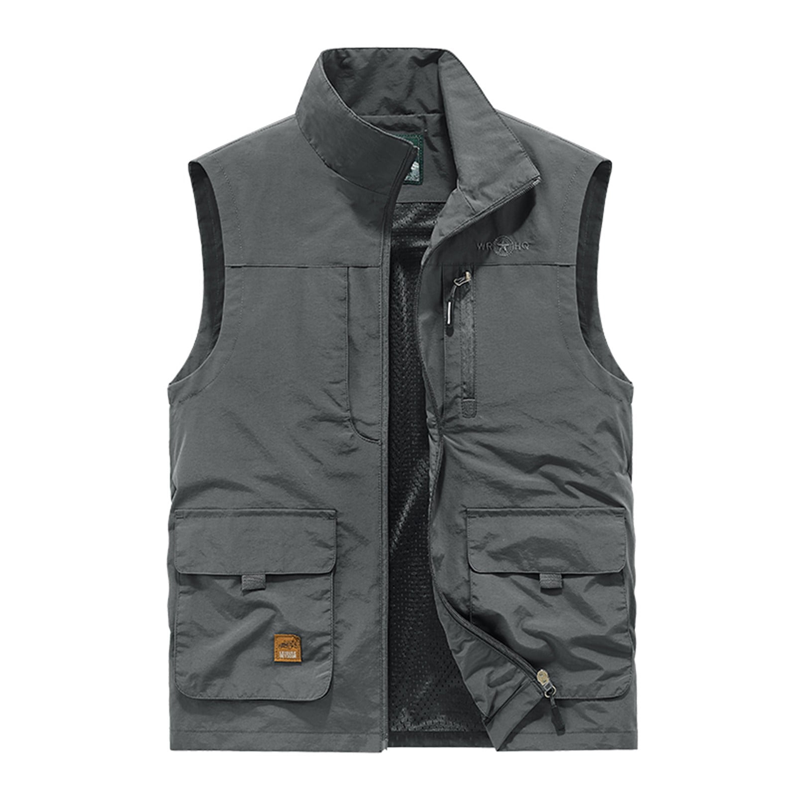 uikmnh Vests for Men Mens Field Jacket Emergency Fishing Vest with ...