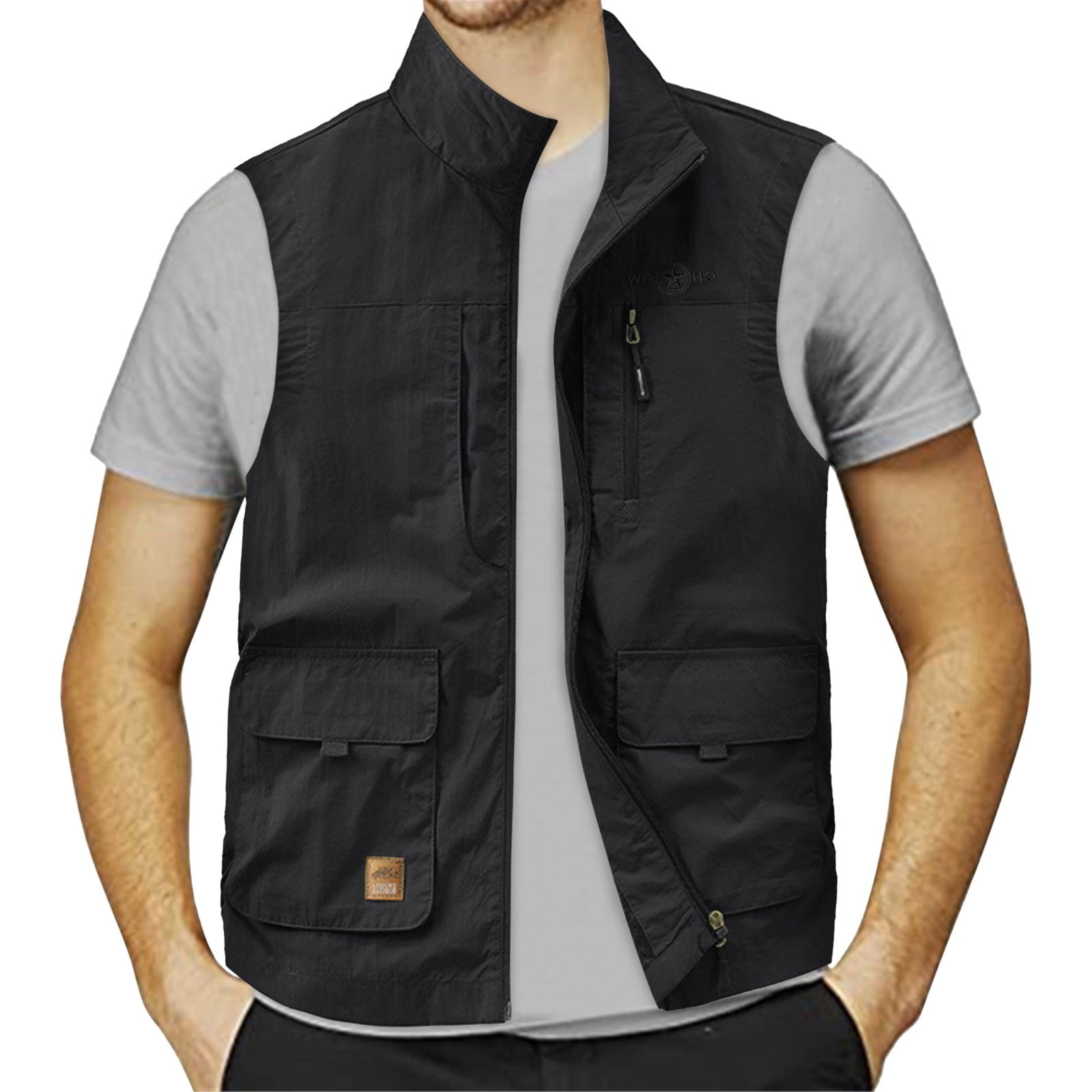 uikmnh Vests for Men Mens Field Jacket Emergency Fishing Vest with ...