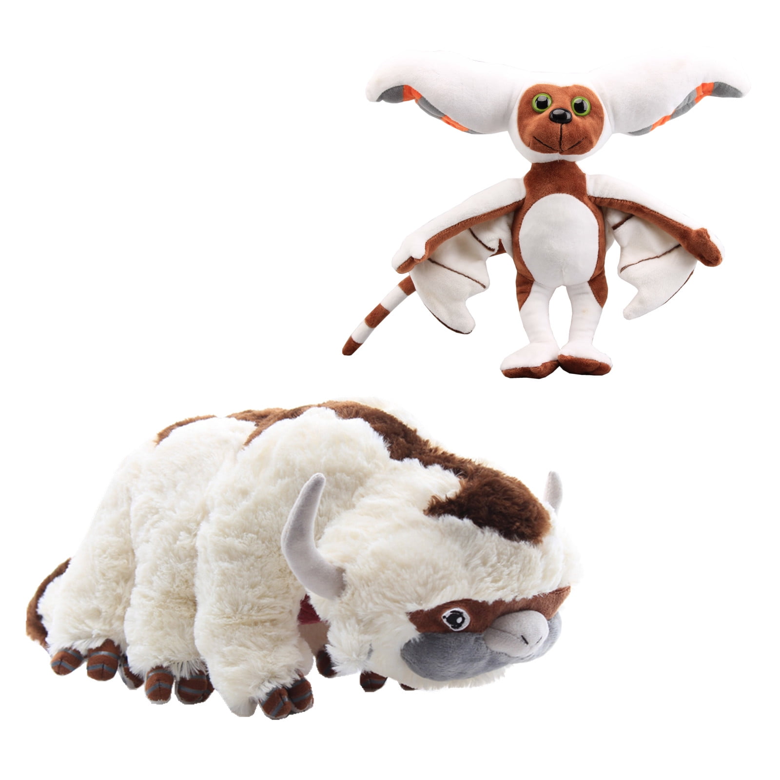 uiuoutoy 20'' Flying Bison & 12'' Momo Plush Toys Set Cattle Cow Lemur ...