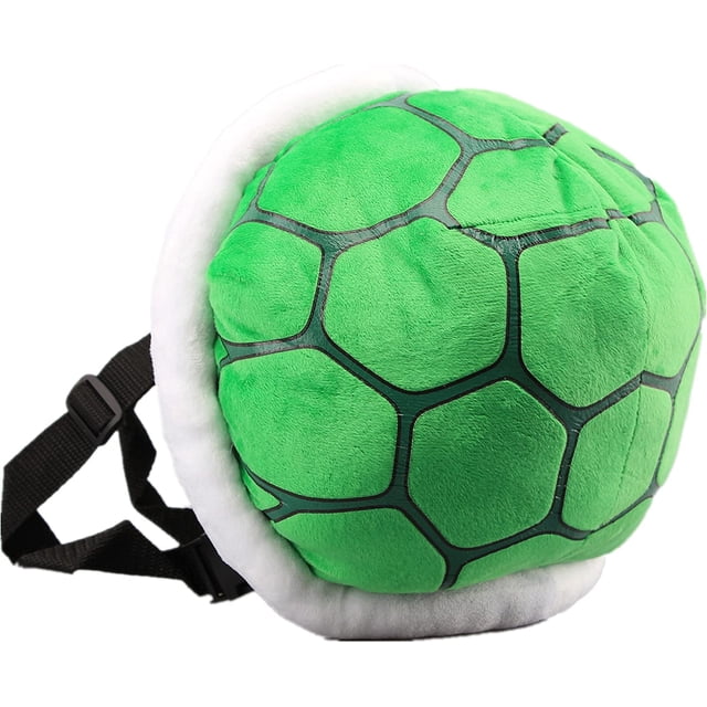uiuoutoy Green Koopa Troopa Wind Plush Backpack Turtle Shell Bag Bros ...