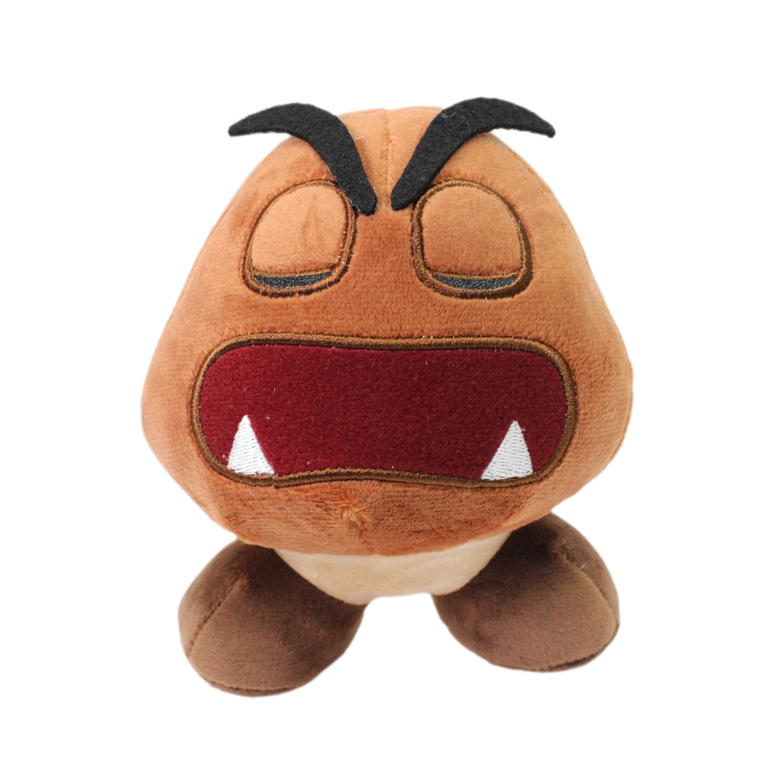 uiuoutoy Mario Large Mouth Sleepy Goomba Plush Toy Stuffed Animal Doll ...