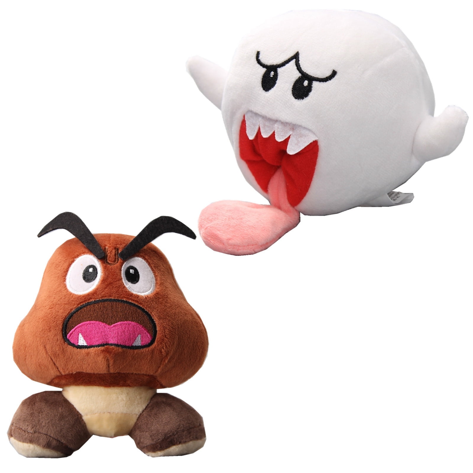 uiuoutoy Set of 2 Ghost Boo & Goomba Plush Toy Stuffed Doll 5 ...