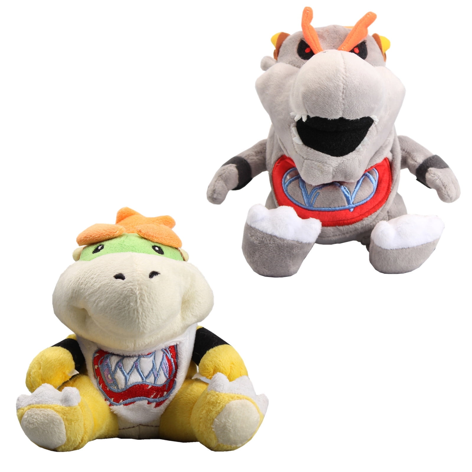 uiuoutoy Jr & Dry Bones Gray Bowser Jr Koopa Plush Toy 7'' Set of 2 pcs ...