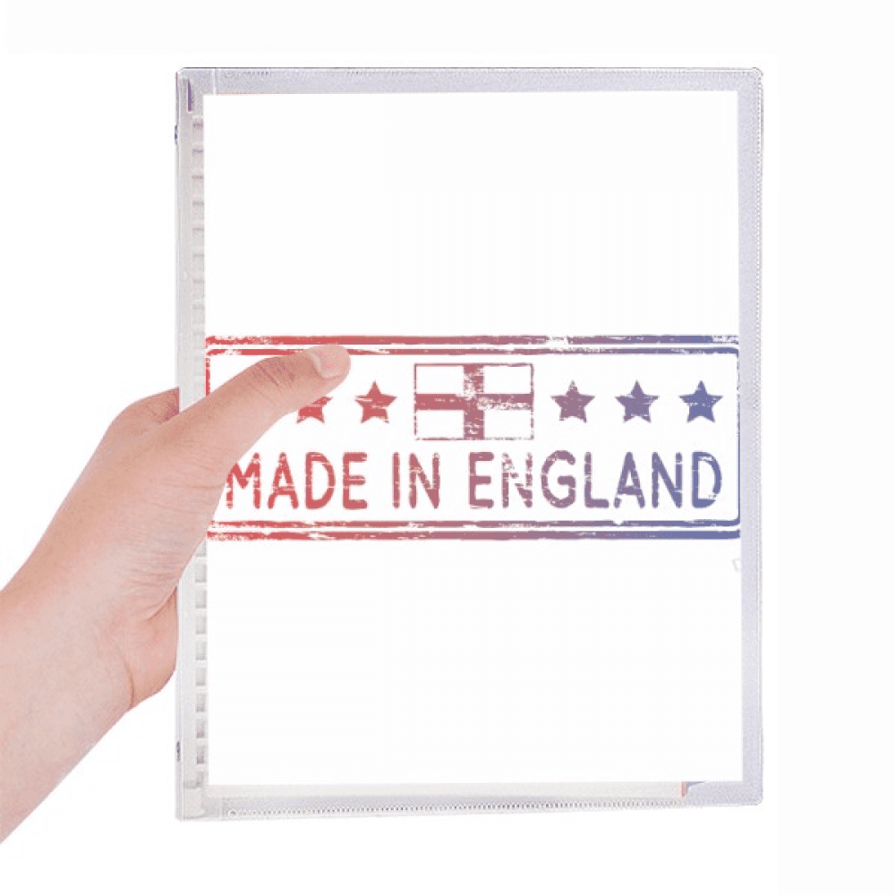 uk england landmark flag pattern notebook loose diary refillable ...
