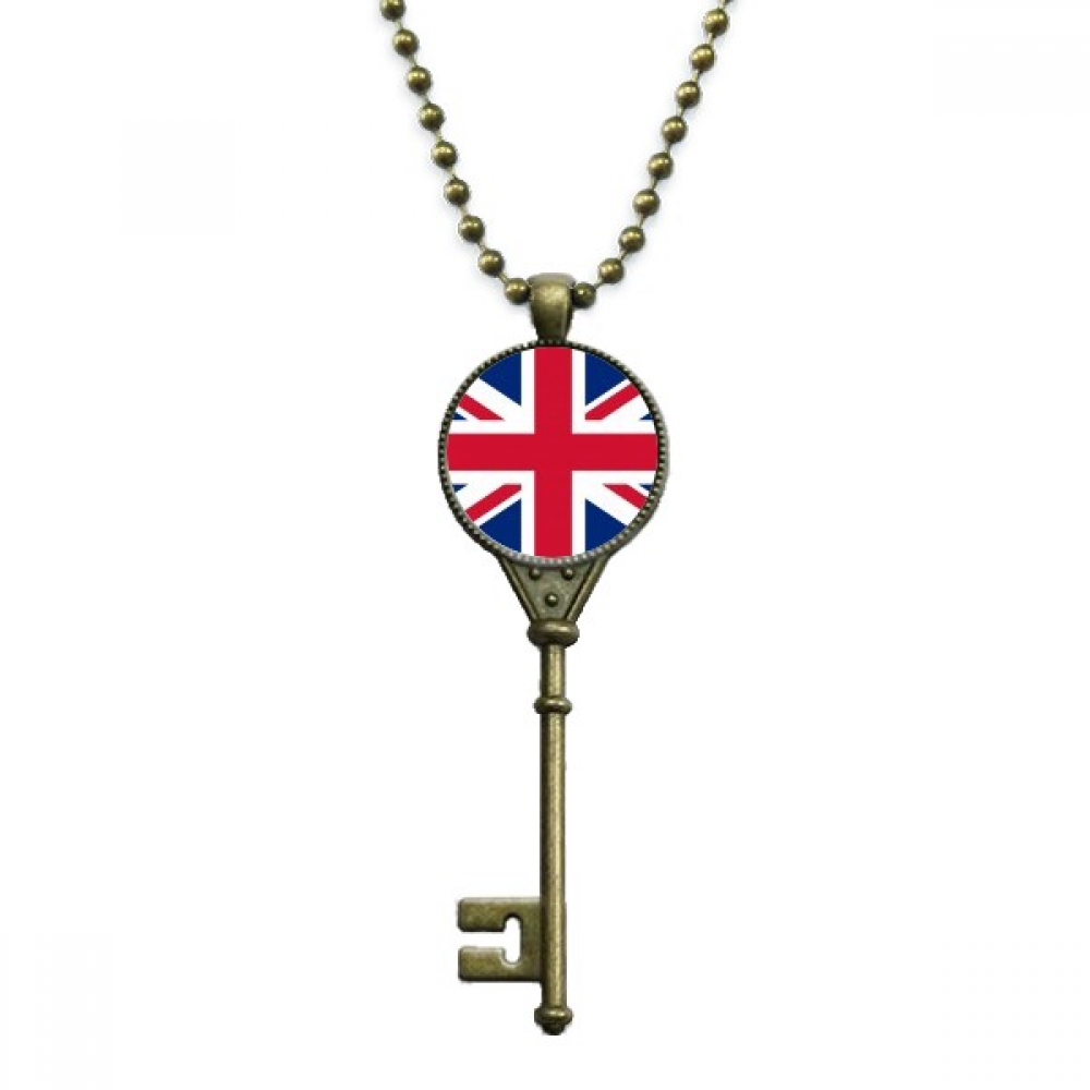 uk national flag eu country key necklace pendant tray embellished chain ...