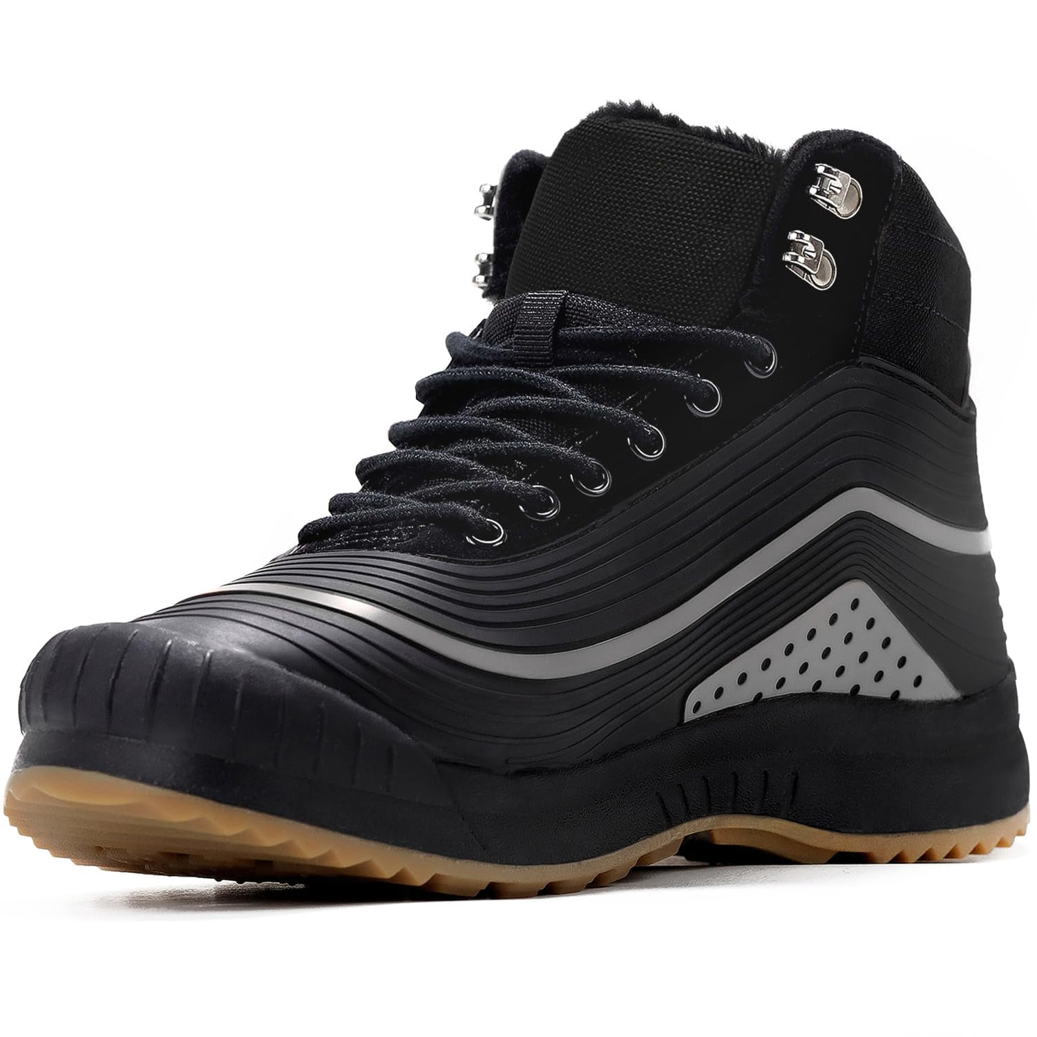 ulogu Women Men's Snow Boots, Waterproof Snow Shoes,Frosty Warm Outdoor ...