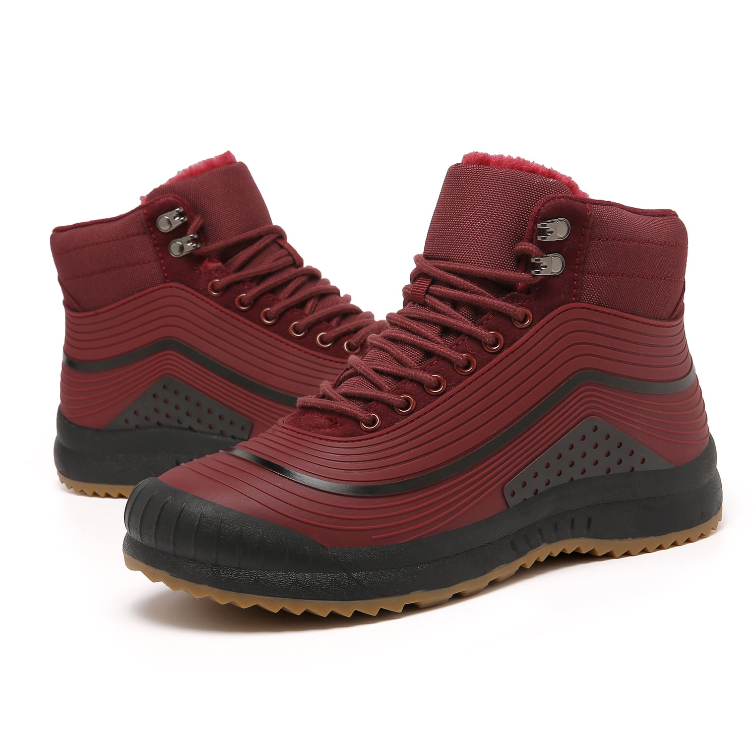 ulogu Women Men's Snow Boots, Waterproof Snow Shoes,Frosty Warm Outdoor ...