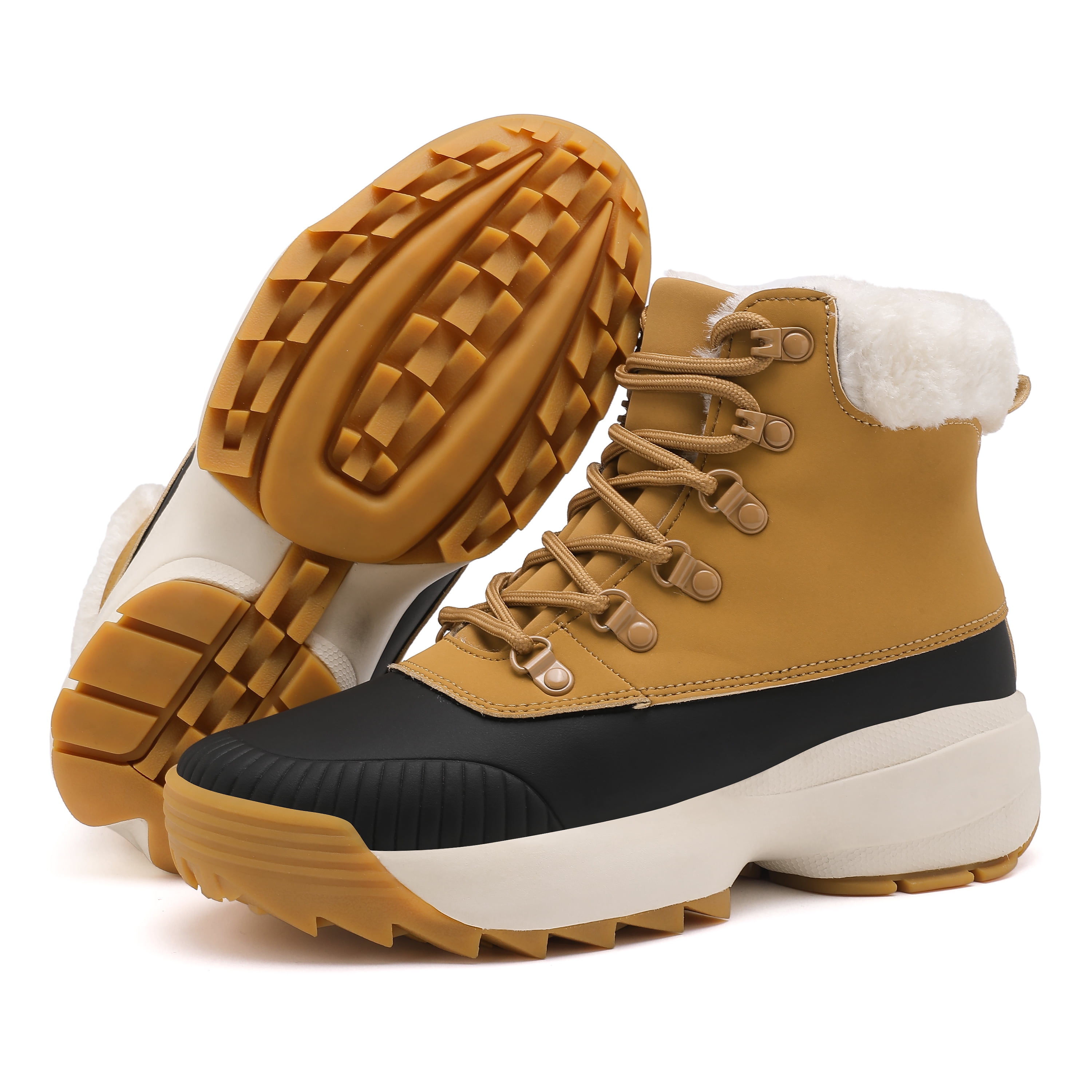 ulogu Women's Winter Snow Boots Ankle Booties Non Slip Winter Shoes ...