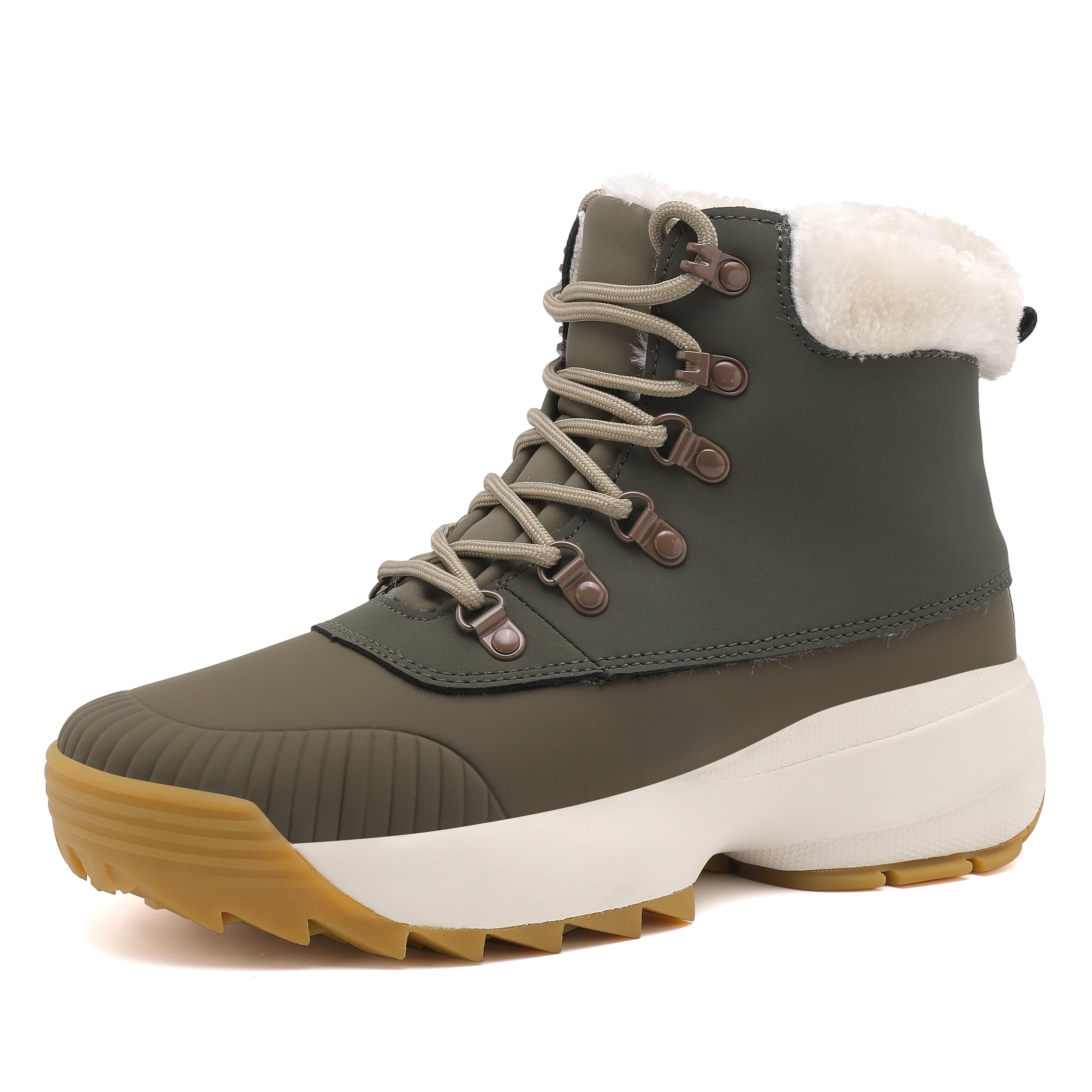 ulogu Women's Winter Snow Boots Ankle Booties Non Slip Winter Shoes ...