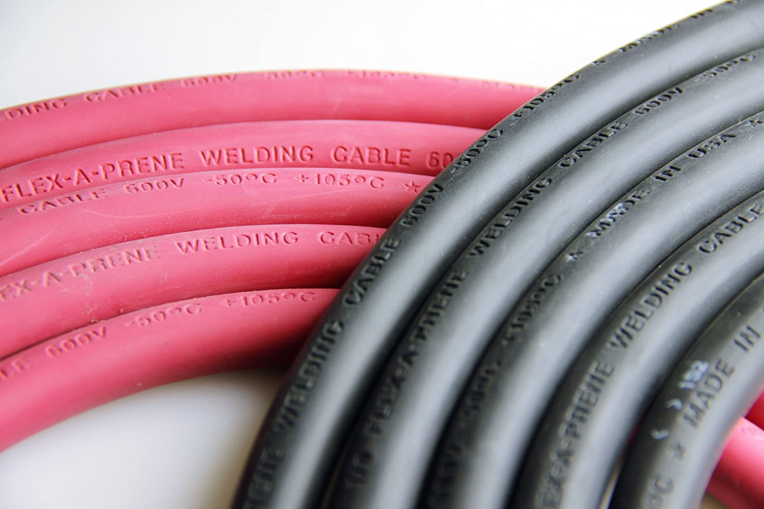 **ultra-flexible car battery/welding cable - 8 gauge, (15 feet red/15 ...
