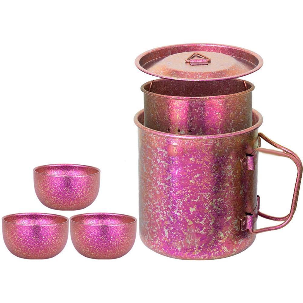 ultralight ti alloy tce tea set outdoor travel set boiling water make ...