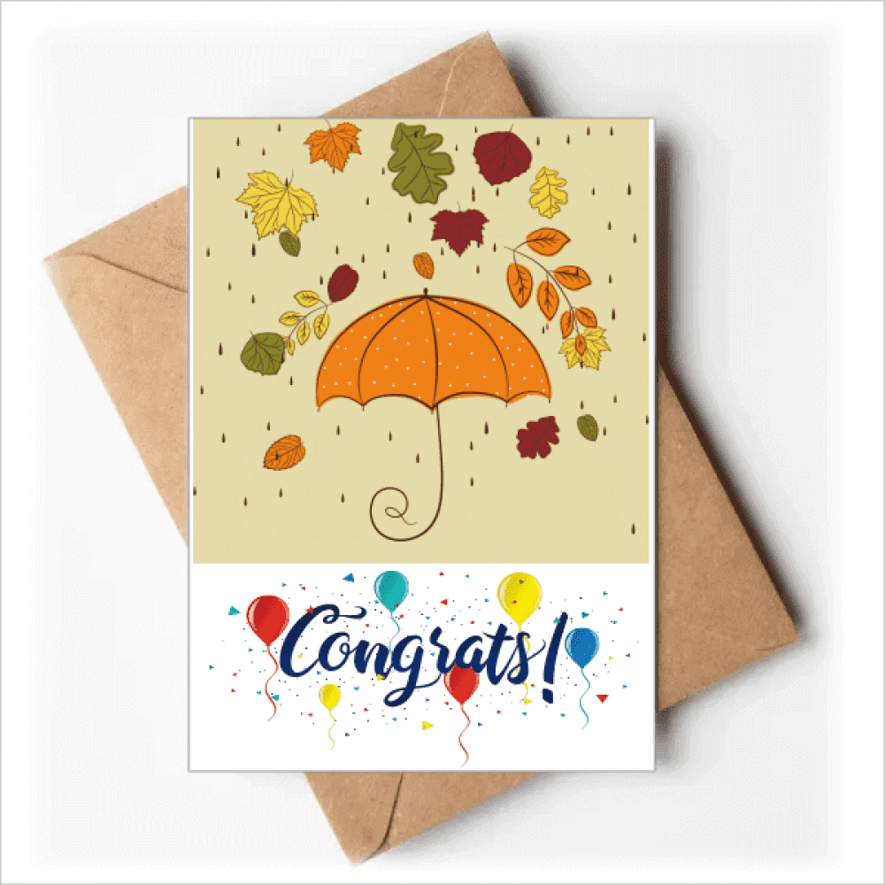 umbrella rain weather drip Wedding Cards Congratulations Greeting ...