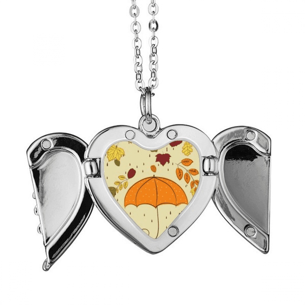 umbrella rain weather drip angel wings necklpendant fashion - Walmart.com