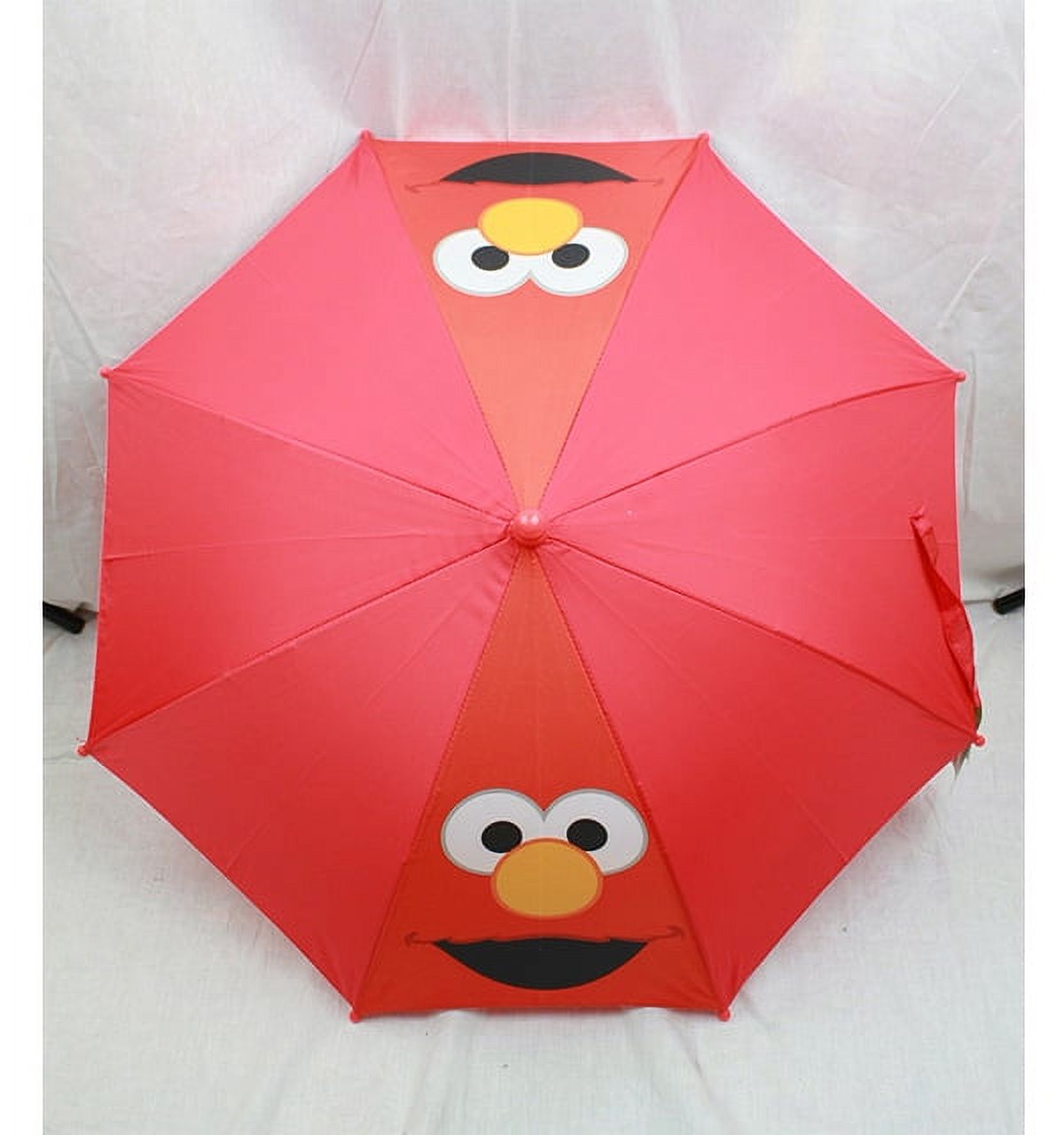 Sesame Street Elmo Red Face Kids Umbrella, Size: ~21" Closed/ ~31.5 ...