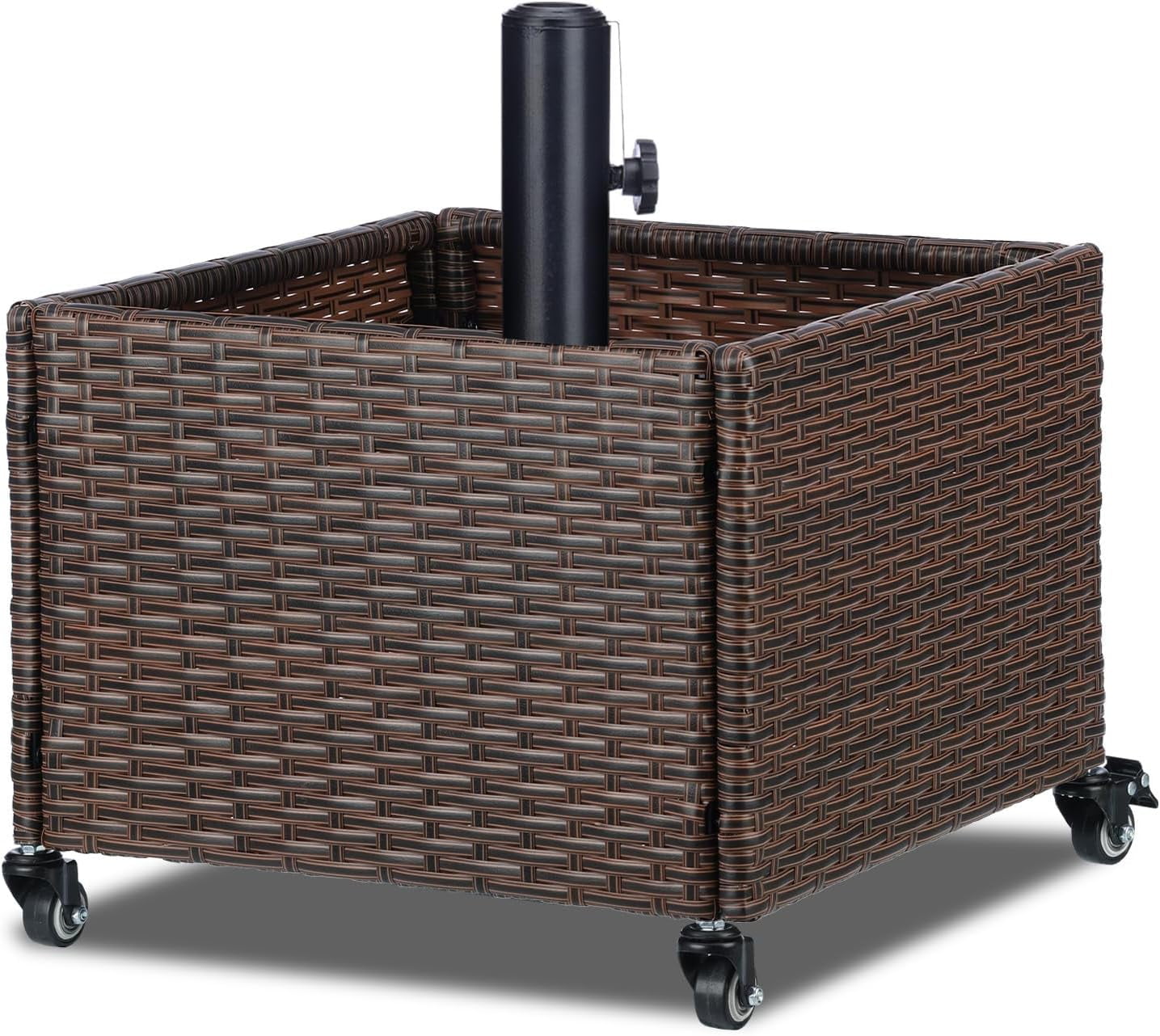 **umbrella stand outdoor base with 4 wheels heavy duty patio umbrella ...