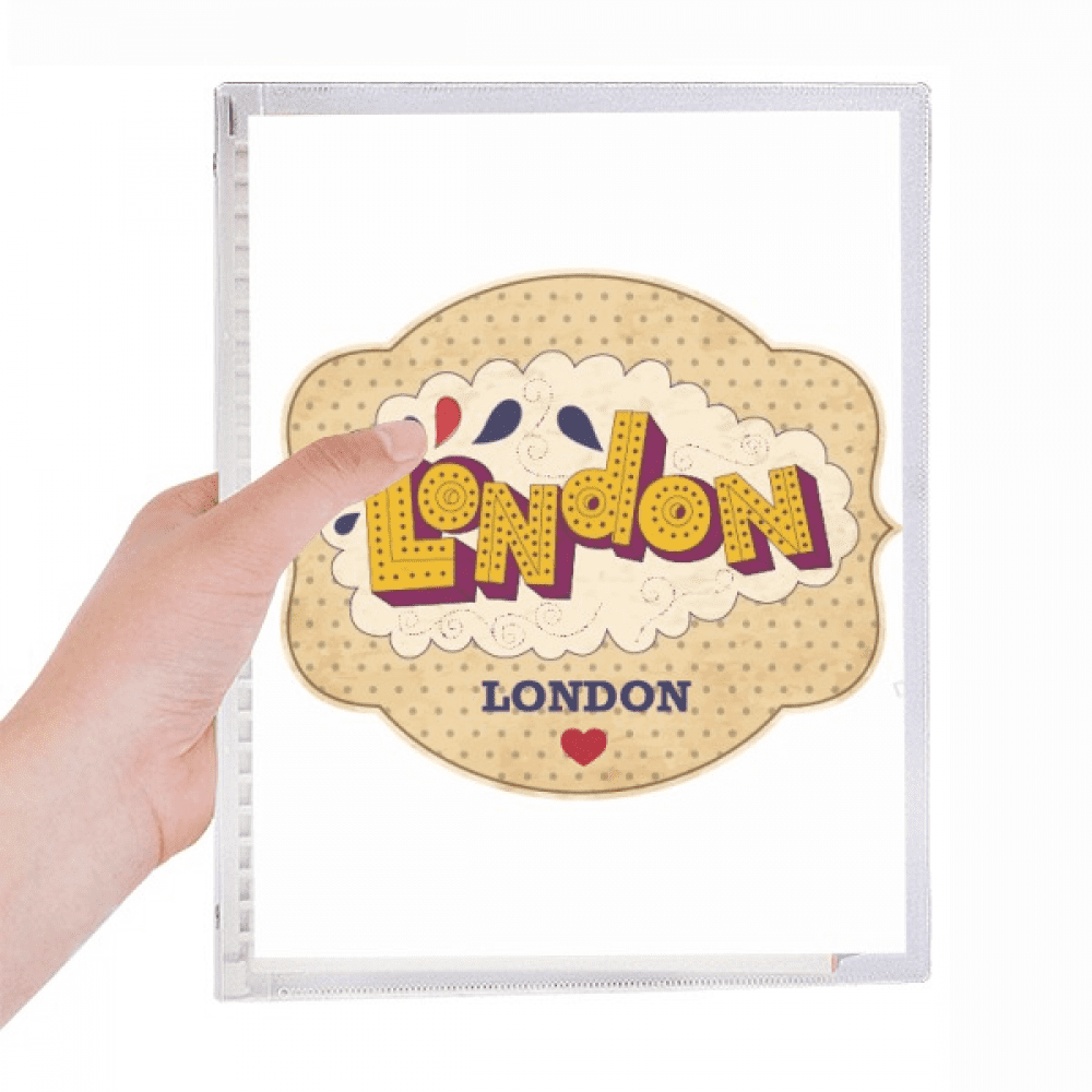 umbrella uk london stamp british notebook loose diary refillable ...