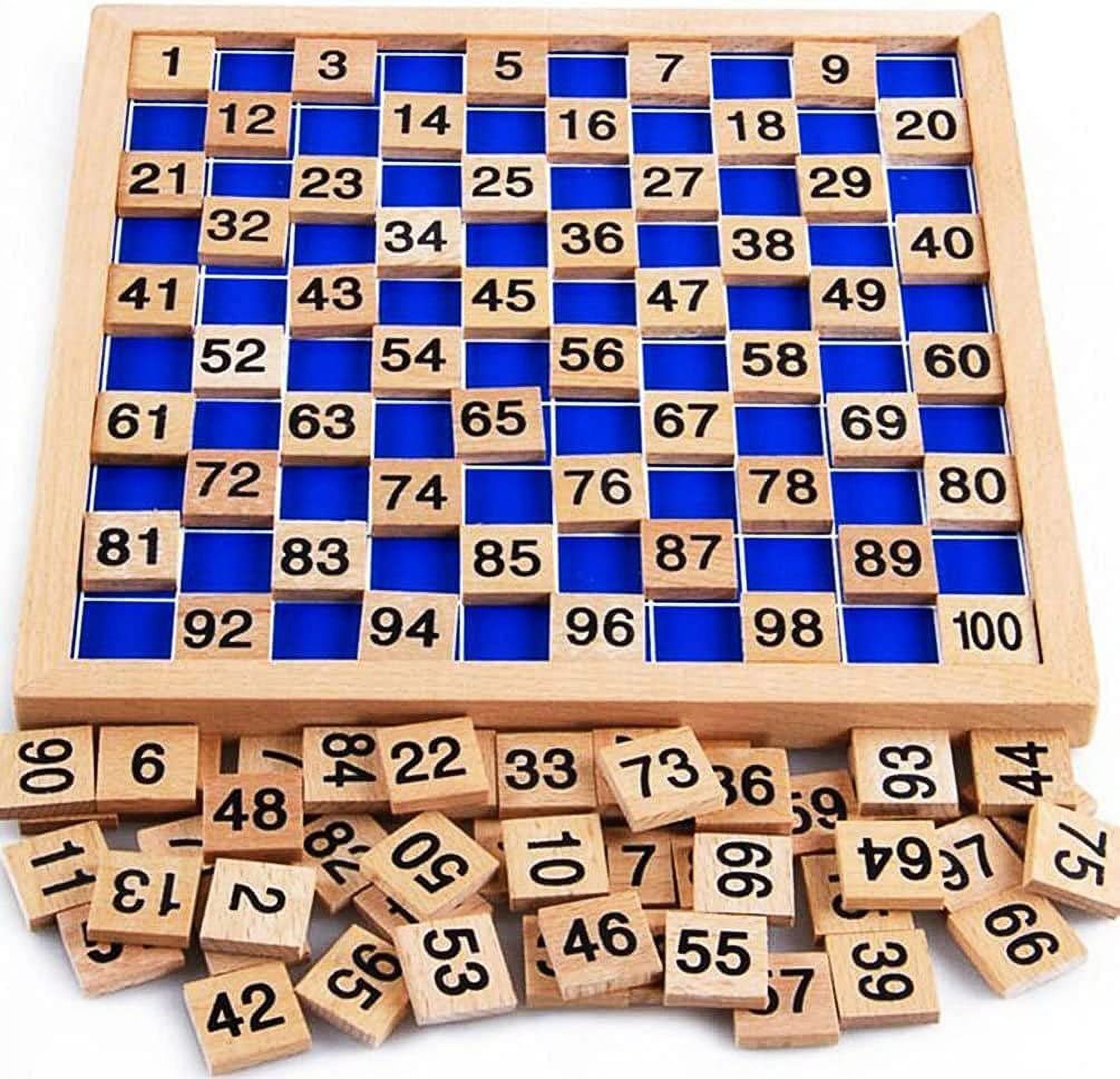 umbresen Wooden Toys Hundred KEF16 Board Montessori 1-100 Consecutive ...
