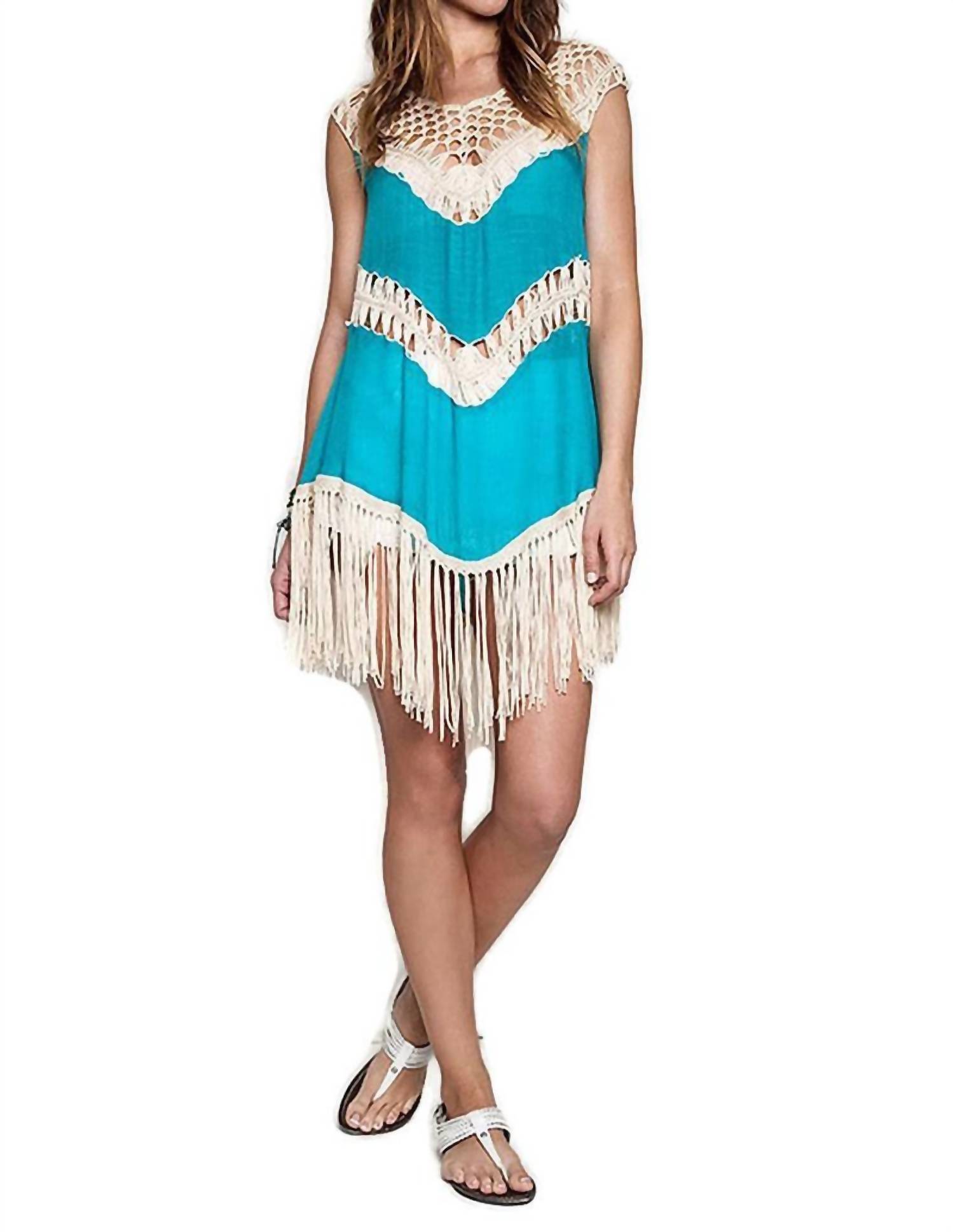 umgee Crochet Fringe Tunic - Walmart.com