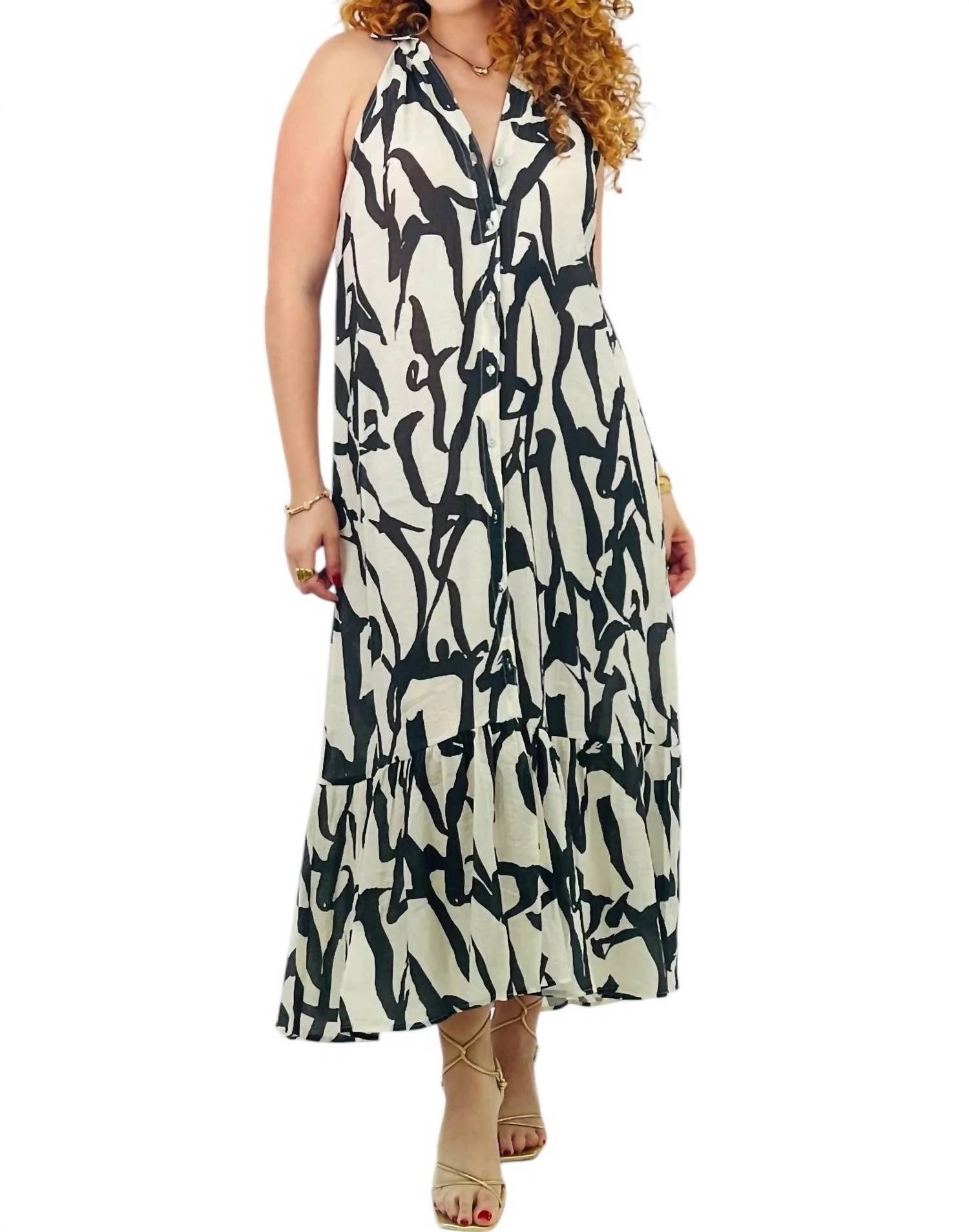 Umgee Halterneck Maxi Dress - Walmart.com