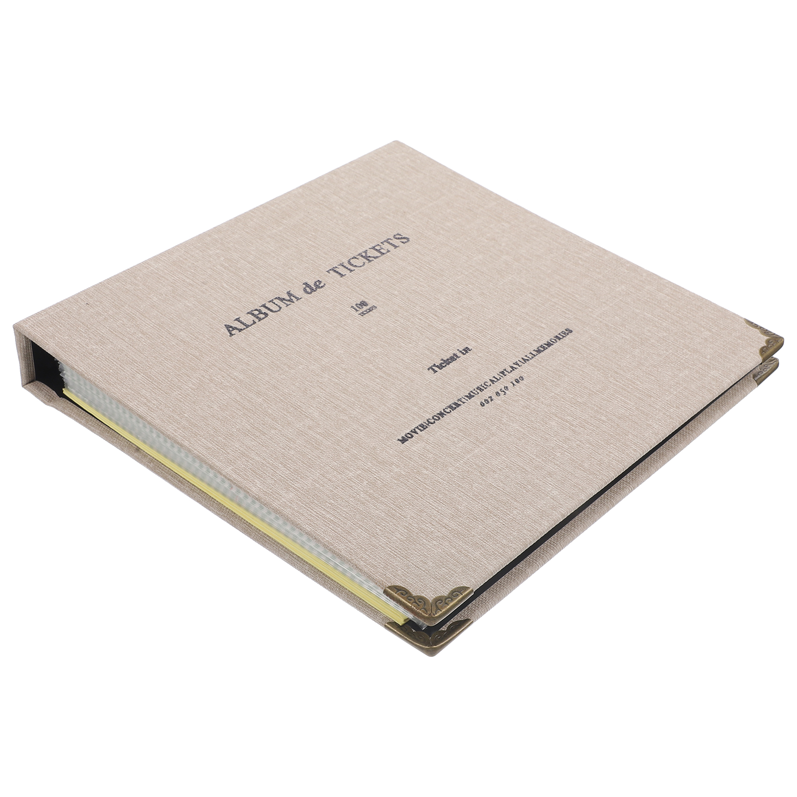 unbranded 1 Book of Ticket Stub Organizer Loose-leaf Tickets Storage ...