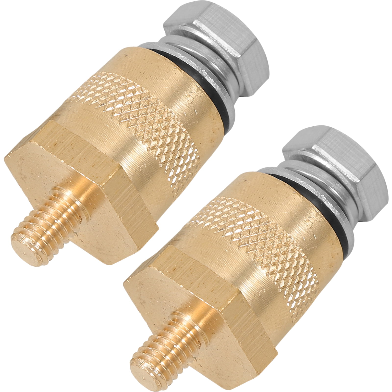 Golden Brass Battery Terminal Reducer Adapters for Car Use 1 Pair Easy ...