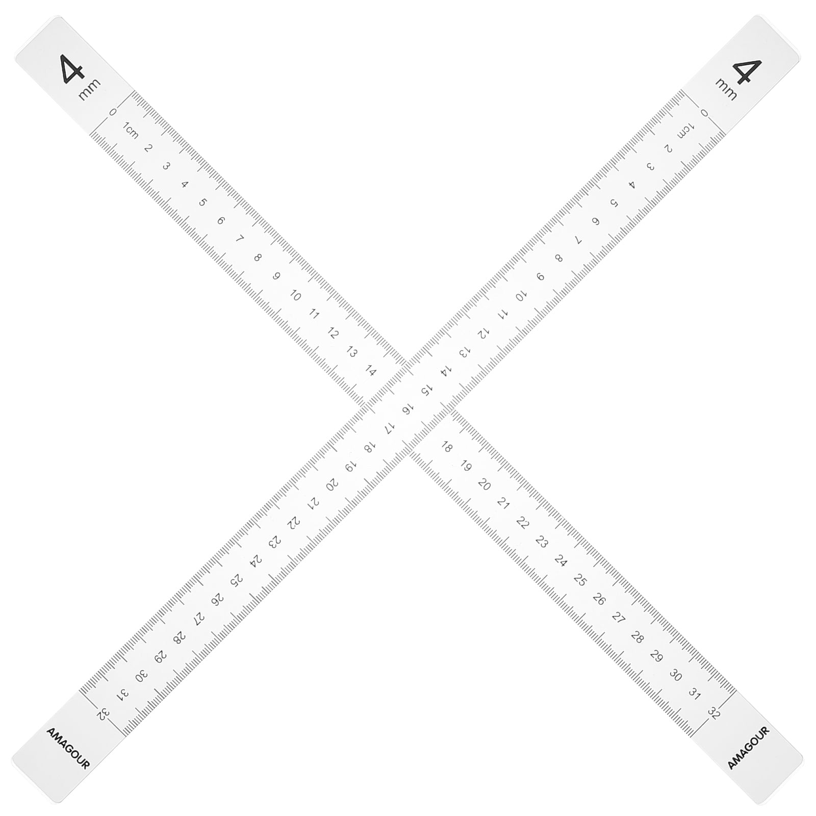 unbranded 1 Pair Biscuit Balance Ruler for Measuring Dough Thickness ...