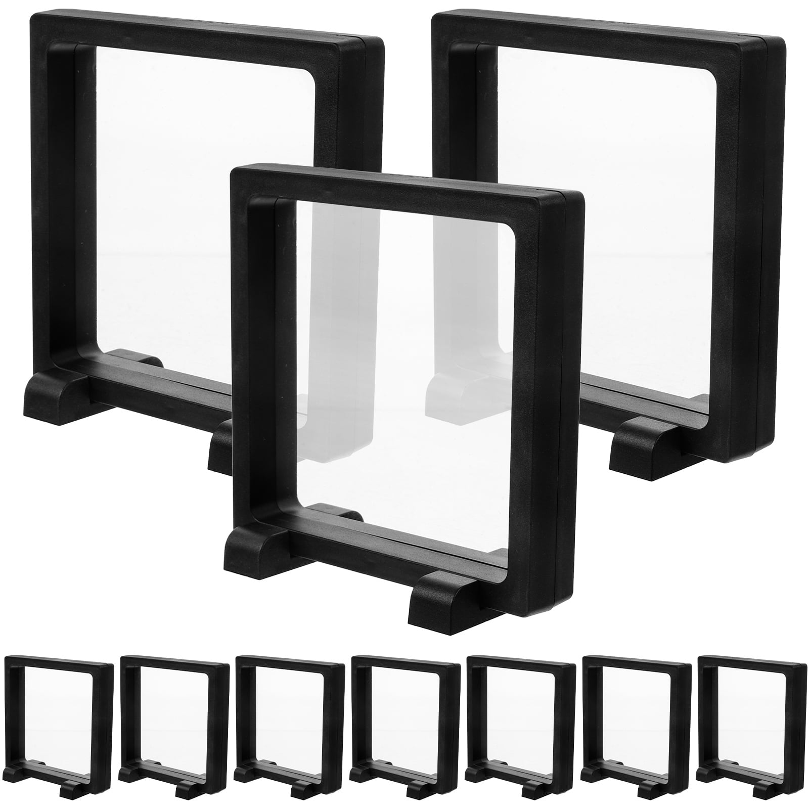 unbranded 1 Set 3D Coin Floating Display Frame 3D Floating Frame Display Case Coin Display Box ...