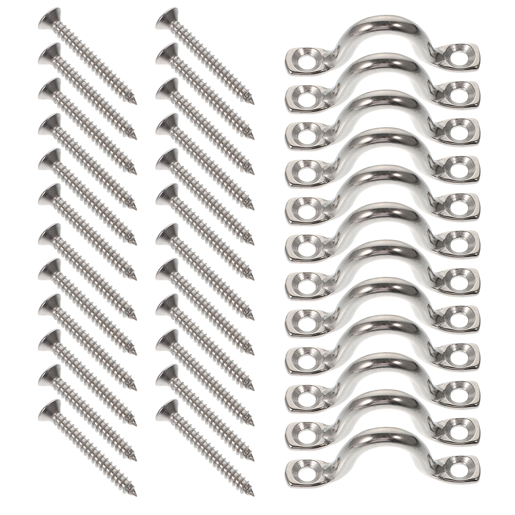 unbranded 1 Set Boats Handles Stainless Steel Handles Kayak Fixing ...