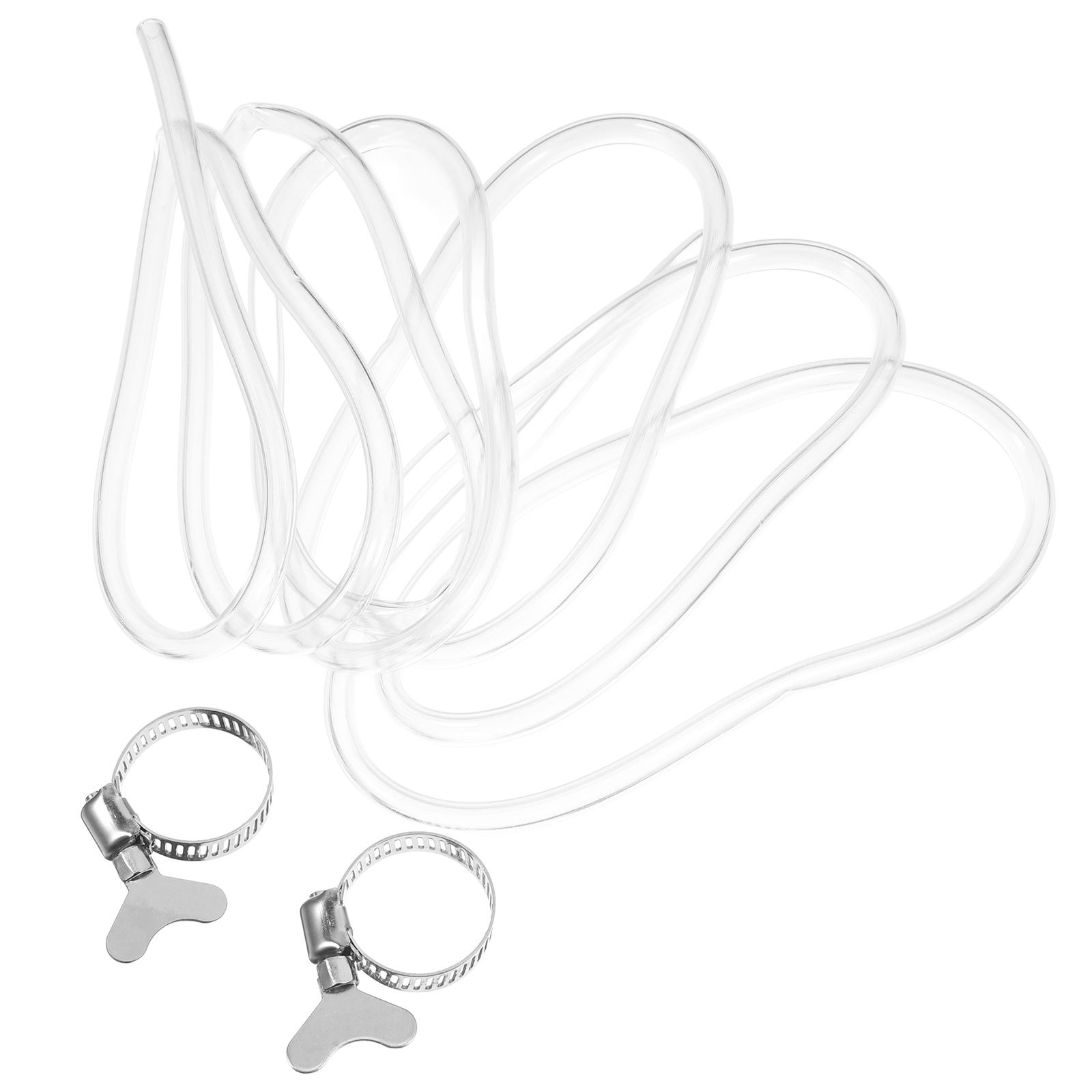 unbranded 1 Set Brewing Gas Tubing with Hose Clamps Beer Flexible Hose ...