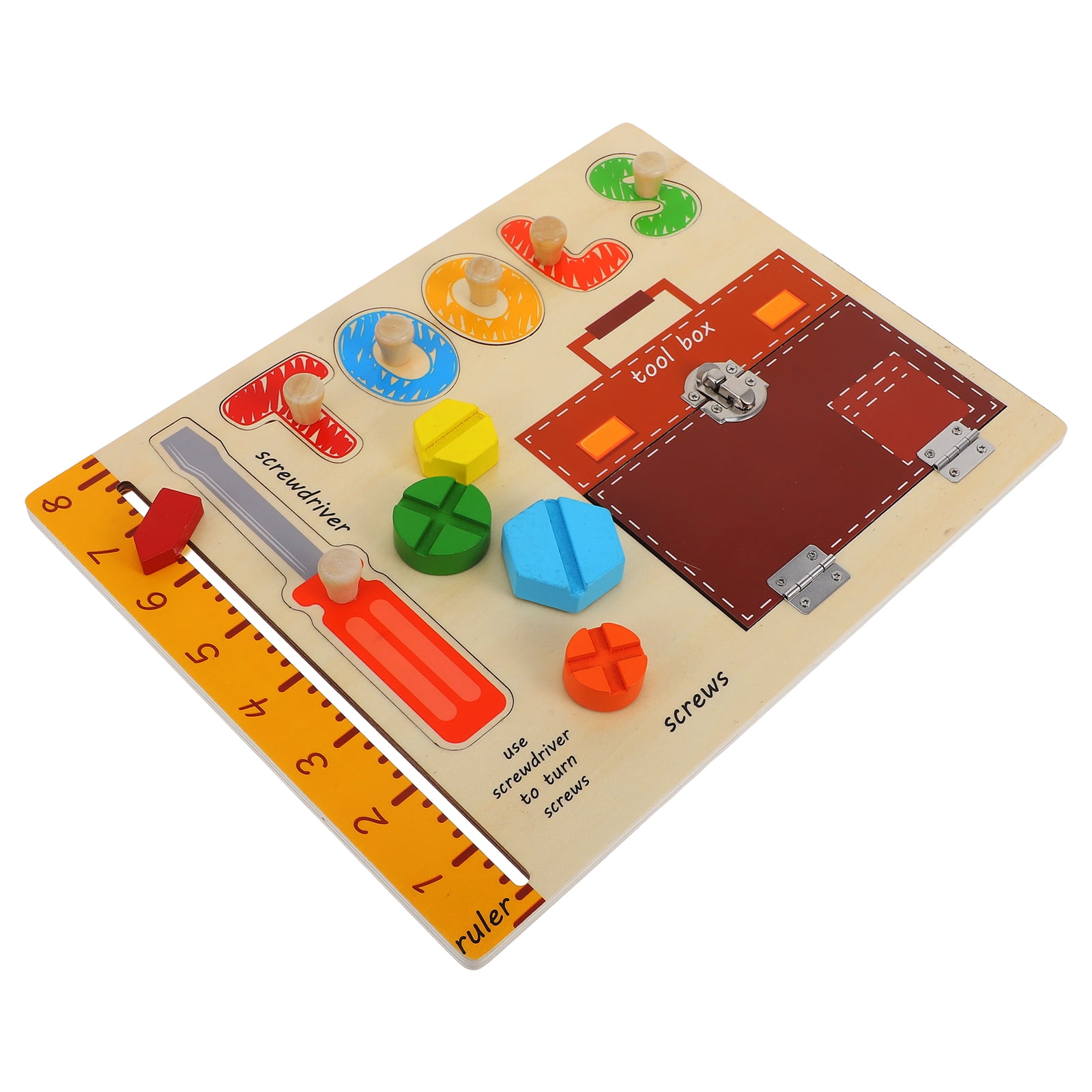 unbranded 1 Set Busy Board Toddlers Sensory Busy Board Travel Essential ...