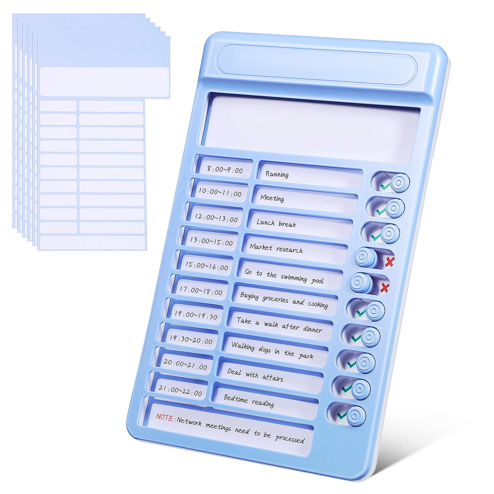 unbranded 1 Set Clear Layout Visual Schedule Chart Home Use Task ...