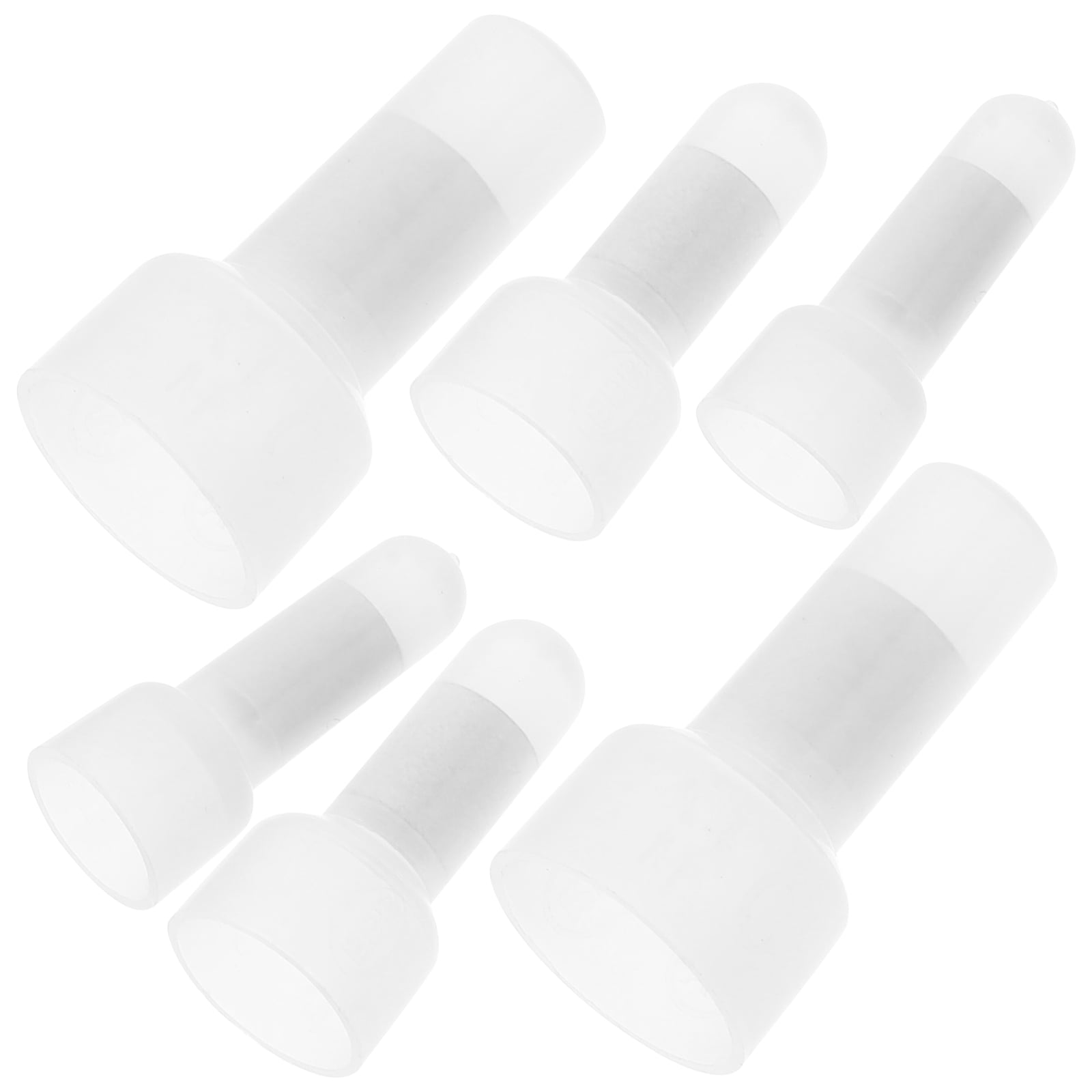 COSMOBETTY Wire End Cap Crimp Cap White PVC 250Pcs for DIY Users ...