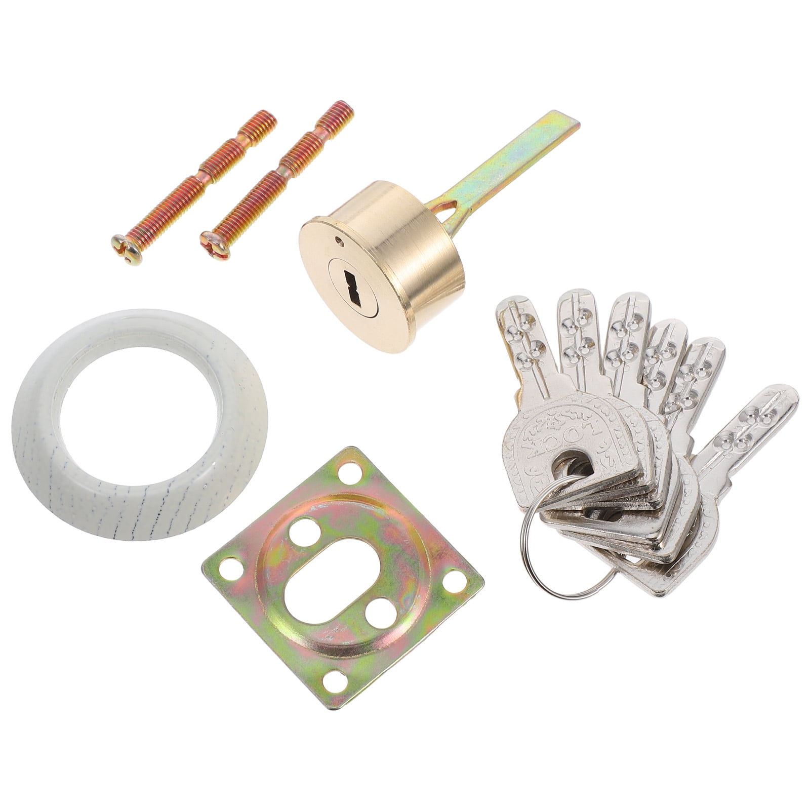 unbranded 1 Set Copper Lock Core Universal Lock Cylinder Easy To ...