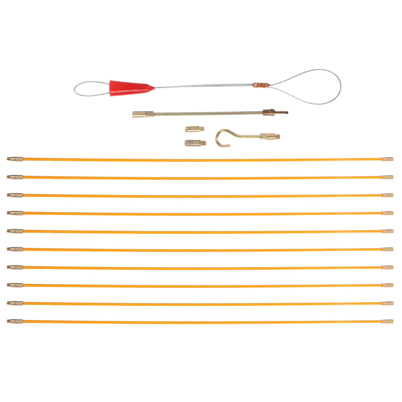unbranded 1 Set Fiberglass Cable Puller Kit Fish Tape Wire Puller Tape ...