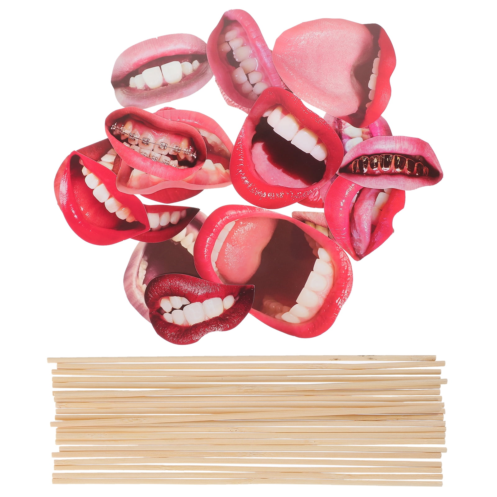 unbranded 1 Set Funny Lips Photo Props Unique Lips Props Mouth Lips ...