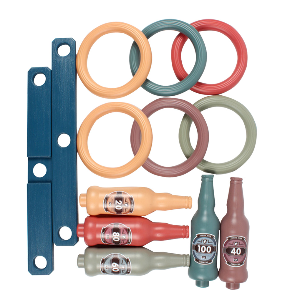 unbranded 1 Set Interactive Ring Toss Game Toy Interactive Kids Bottle Ring Tossing Toy ...