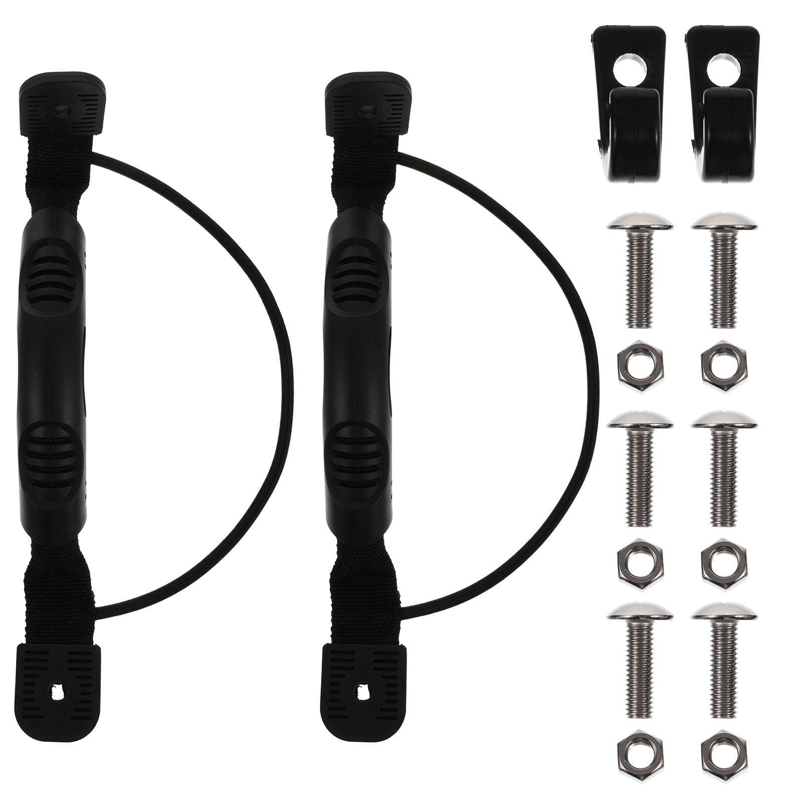 unbranded 1 Set Kayak Carry Handles with Black Bungee Paddle Park Kayak ...