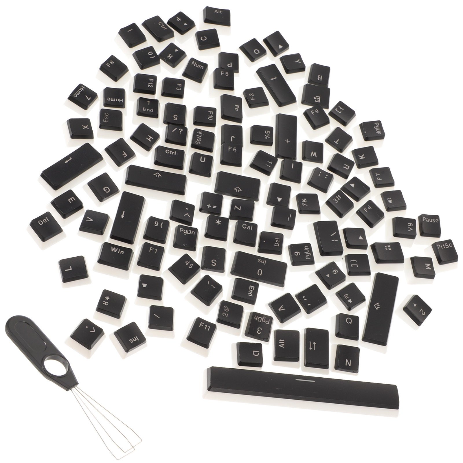 unbranded 1 Set Key Cap Translucent Gaming Key Cap Frosted Pc ...