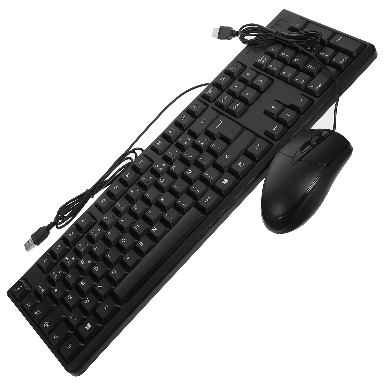 unbranded 1 Set Wired Mouse and Keyboard French Modern Keyboard and USB Mouse - Walmart.com