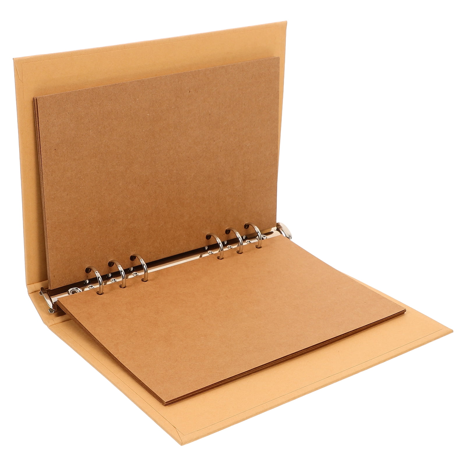 unbranded 1 Set Kraft Paper Binder Refillable Notebook Cover Loose-leaf ...