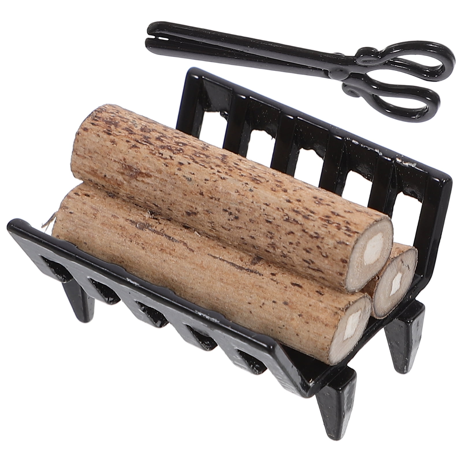 unbranded 1 Set Miniature Firewood Rack Mini Firewood Small Firewood ...